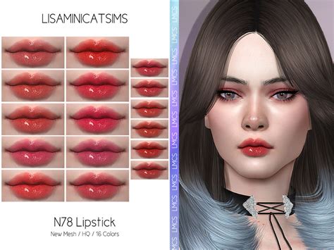 Lipstick N78 By Lisaminicatsims From Tsr • Sims 4 Downloads