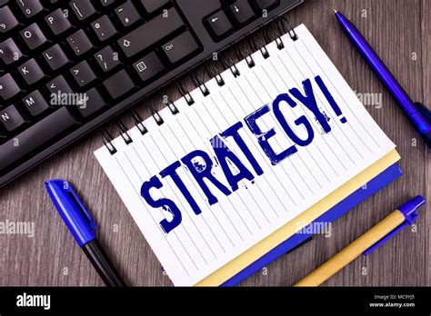 Word Writing Text Strategy Motivational Call Business Concept For