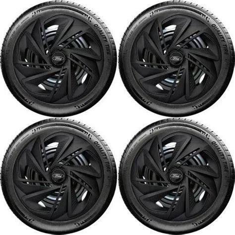 Jogo Calotas Nitro Preto Fosco Aro Ford Ecosport Focus Carmix Auto Parts Calota Para