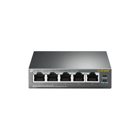 TP LINK 5 PORT 10 100MBPS DESKTOP SWITCH WITH 4 PO Store GrayLink