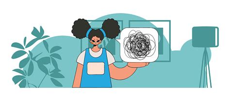 절망감과 절망감에 사로 잡힌 사람 소녀는 그가 혼란 스럽다는 것을 보여줍니다 감정에 대한 스톡 벡터 아트 및 기타 이미지