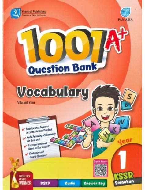 Buku Kerja Latihan 1001 A Question Bank Vocabulary Year 1