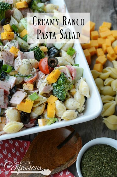 Creamy Ranch Pasta Salad