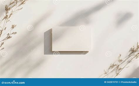 Simple White Rectangular Object On A Textured Background With Subtle