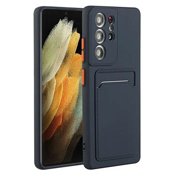 Samsung Galaxy S23 Ultra 5G TPU Case With Card Holder Dark Blue