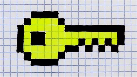 Рисунки по клеточкам «Ключ