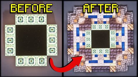 Minecraft Amazing End Portal Transformation Minecraft Tutorial