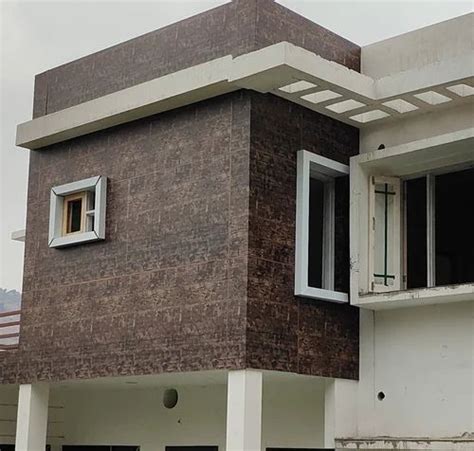 Aluminium Brown Eurobond Acp Wooden Cladding Installation At ₹ 245sq