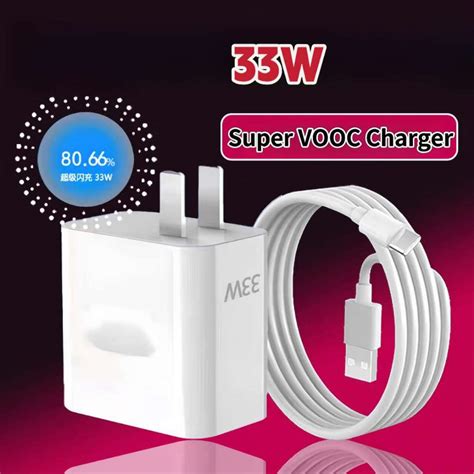 Realme W Super Vooc Fast Charger USB Power Adapter A Type C Charge Cable Shopee Philippines