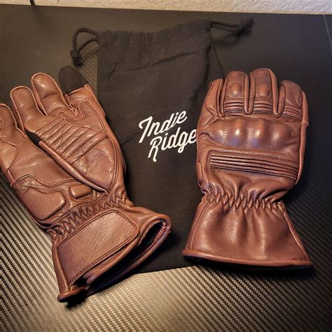 Full Gauntlet Motorcycle Gloves • Brown And Indie Ridge