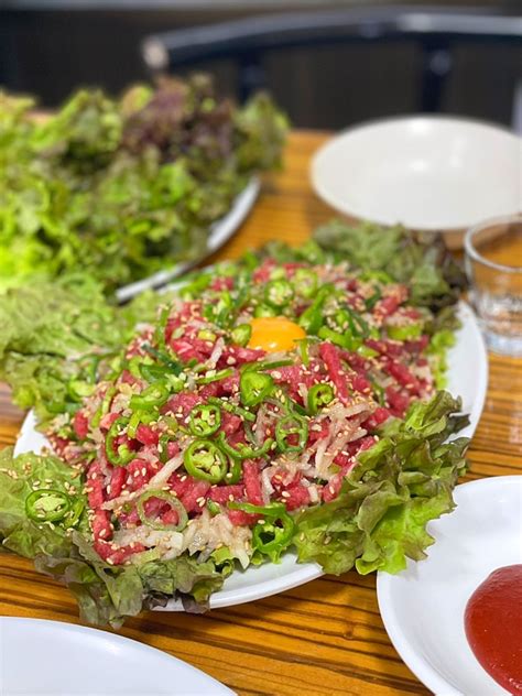 종로5가 맛집 백제정육점 육회 차돌박이 환상조합 웨이팅정보 네이버 블로그
