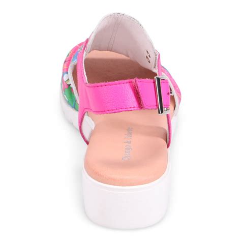 Madis Hot Pink Flower Quarks Shoes
