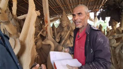 मां सरस्वती की मूर्ति बन रही है🙏 Youtube