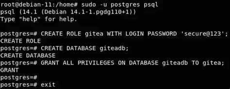 How To Install Gitea With Postgresql On Debian 11