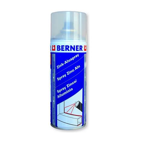 ИНВИТ: Спрей цинк-алюминий BERNER (аэрозоль), цинк спрей - Zinc-Alu-Spray