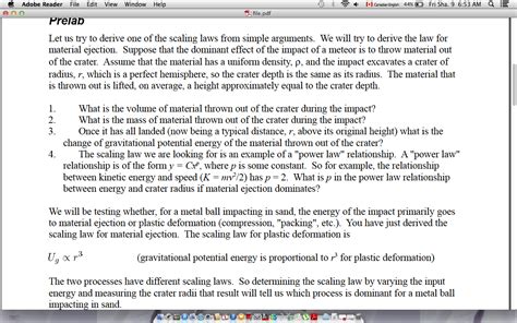 Let Us Try To Derive One Of The Scaling Laws From Chegg Com