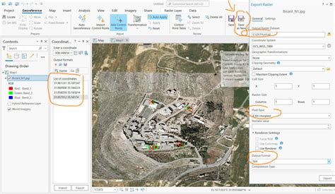 Arcgis Pro 3 0 2 Saving The Georeferenced Image E Esri Community