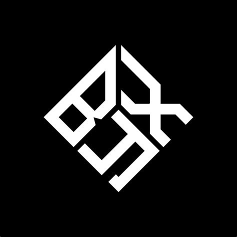 BYX letter logo design on black background. BYX creative initials ...