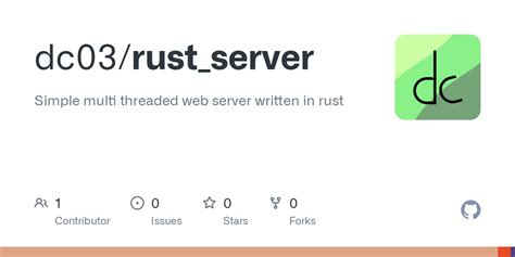 GitHub Dc Rust Server Simple Multi Threaded Web Server Written In Rust