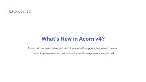 Whats New In Acorn V4 Roots