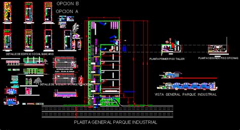 Industrial Park Complete Design In Dwg 378 Mb Cad Library