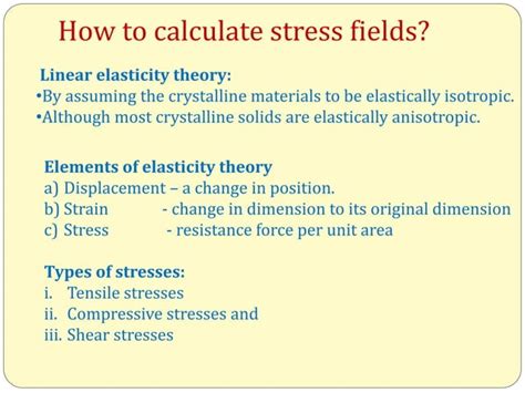 Stress Fields Around Dislocation Pptx Physics Science
