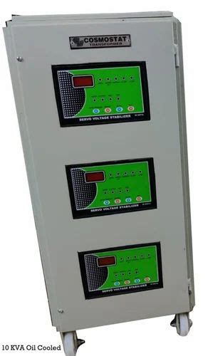 10 Kva Oil Cooled Three Phase Servo Stabilizer For Industrial At