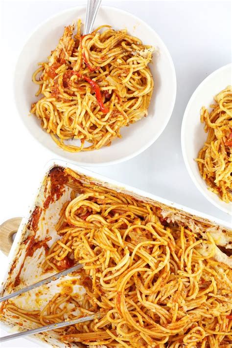 Oven Baked Spaghetti