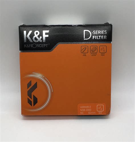 K F Concept 82mm ND8 2000 Variable Neutral Density ND Filter For DSLR