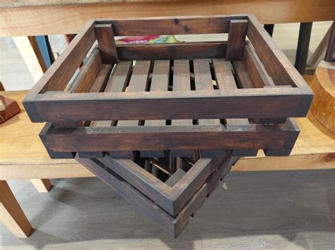 Custom Made Crates Finished In Durogrit Bison Brown Woodpatch House