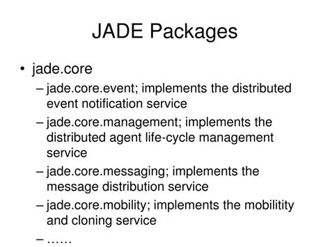 ppt java agent development environment jade powerpoint presentation