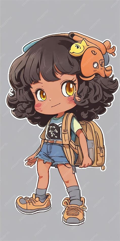 Premium Photo A Detailed Illustration Of Adorable Cute Tan Girl Ai