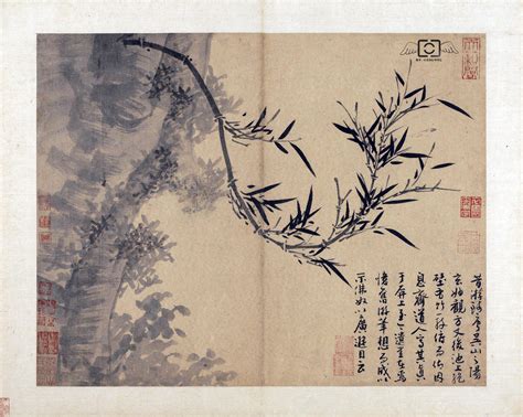 鉴赏元四家之画竹大师吴镇 的《墨竹谱》