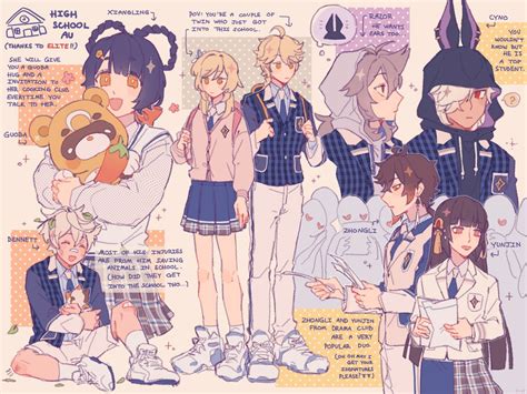 Lumine Zhongli Aether Xiangling Cyno And 4 More Genshin Impact