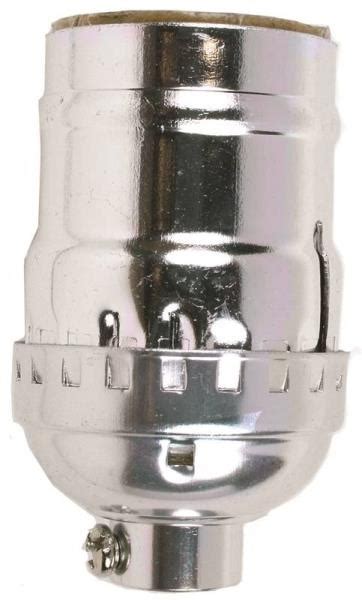 Nickel Finish Keyless Lamp Socket 660 Watt