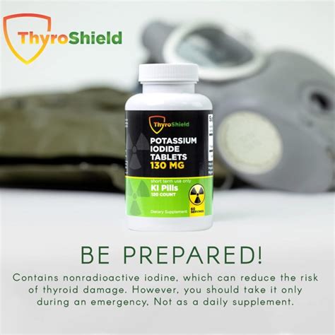 Thyroshield Potassium Iodide Tablets Review Survivalist Handbook
