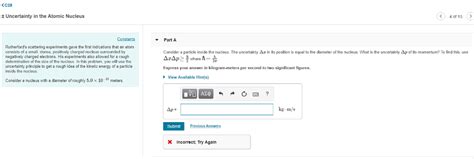 Solved Consider A Particle Inside The Nucleus The Chegg Com
