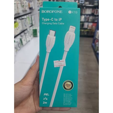 สายชาร์จ Borofone Bx19 2m 3a Type C To Lightning Pd Fast Charging