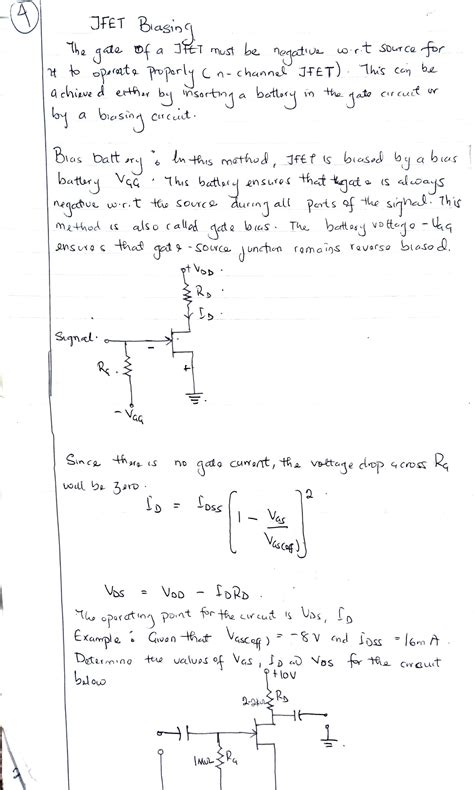 SOLUTION Jfet Biasing Studypool
