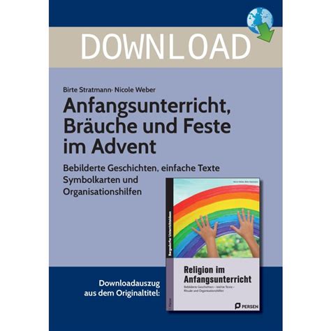 Bräuche und Feste im Advent Anfangsunterricht Religion