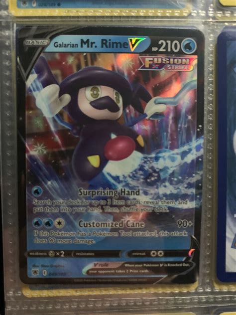 Mint Pokemon Galarian Mr Rime V 049189 Ultra Rare Astral Radiance