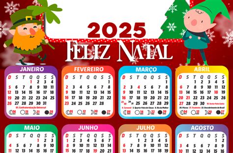 Calendário 2025 Sucesso Força E Coragem Feliz Natal Png Imagem Legal