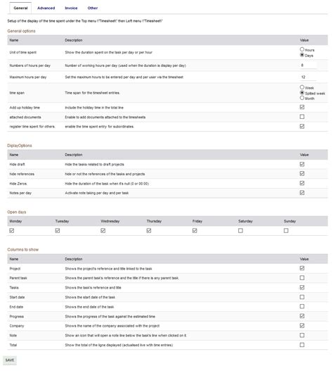Module Setup — Timesheet Documentation