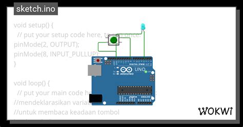 Saklar RL Kedip Wokwi ESP32 STM32 Arduino Simulator