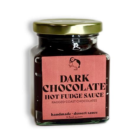 Dark Chocolate Hot Fudge Sauce Ragged Coast Chocolates