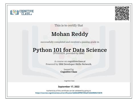Mohan Reddy On Linkedin Hello Coders I Am Very Interested To Share That I Have Completed Python