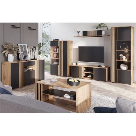 Komoda Do Salonu Z Lamelami MALAGA Agata