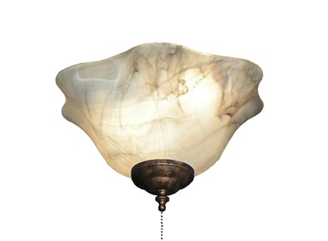 Ceiling Fan Glass Bowl Light In Scalloped Mocha Scavo 141 Dans Fan