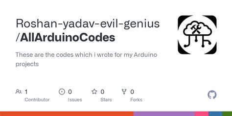 GitHub Roshan Yadav Evil Genius AllArduinoCodes These Are The Codes