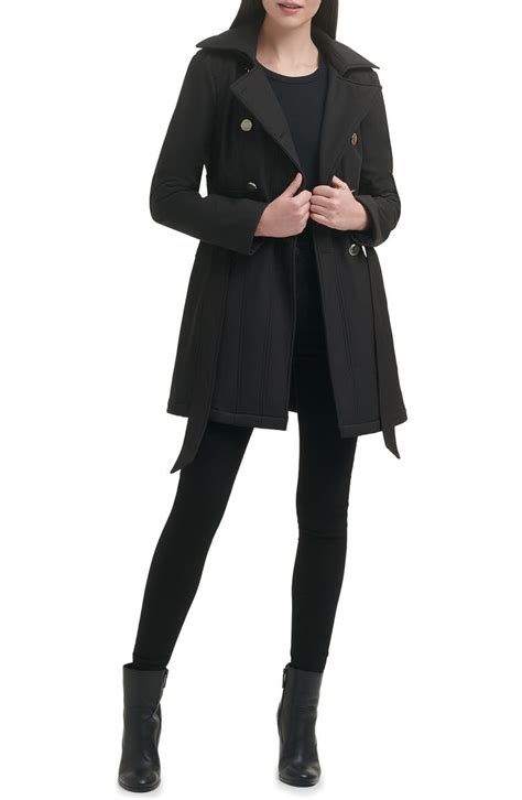 Guess Belted Coat With Hood Nordstrom